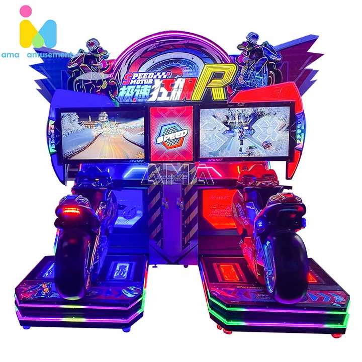 Speed Racer Simulator Arcade Machine - Motorcycle Racing Game