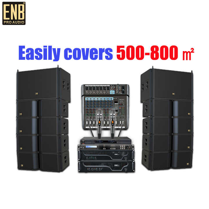 Dual 6 Inch Line Array Speaker System Outdoor Show Stage Wedding 3 Way Double 6 Inch Passive ...
