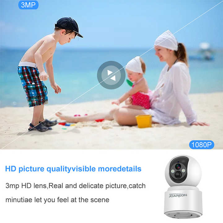 3MP Smart Battery PIR WiFi IP Indoor Wireless Security Home CCTV ...