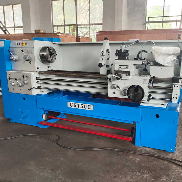 Heavy Manual Lathe Machine Metal Lathe Electric Motor C6150C 2000mm ...