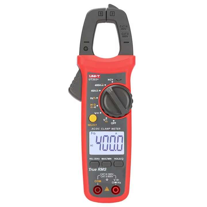 UNI-T UT203+ AC DC Ampere Voltage Clamp Watt Meter Handheld Clamp ...