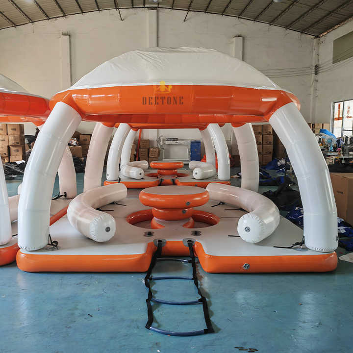 Summer Inflatable Water Leisure Platform Dock Inflatable Floating ...