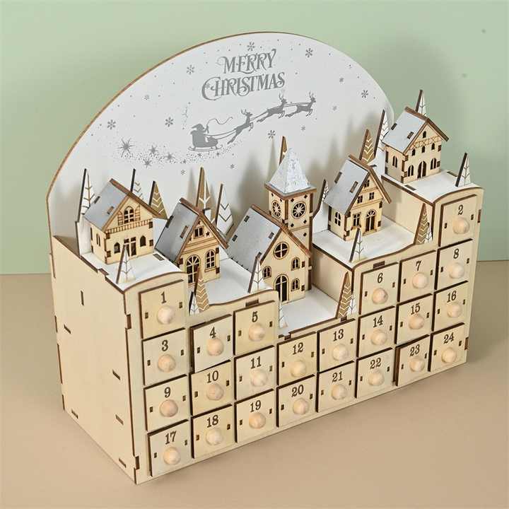Creative Design of Wooden Christmas Decorative Calendar Cabinets ...