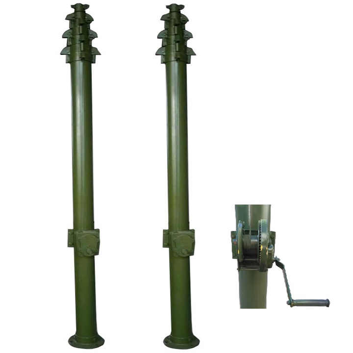 4M Mobile Hand Crank Mast 30kg Payload Telescopic Mast| Alibaba.com