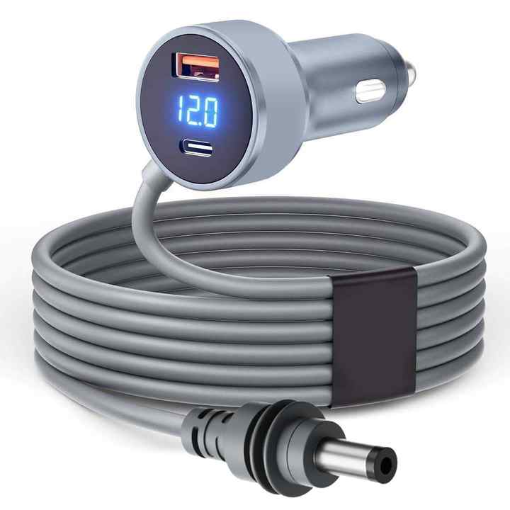 2M/6.5FT Starlink Mini 12V-24V Car Charger DC Power Cable with LED ...