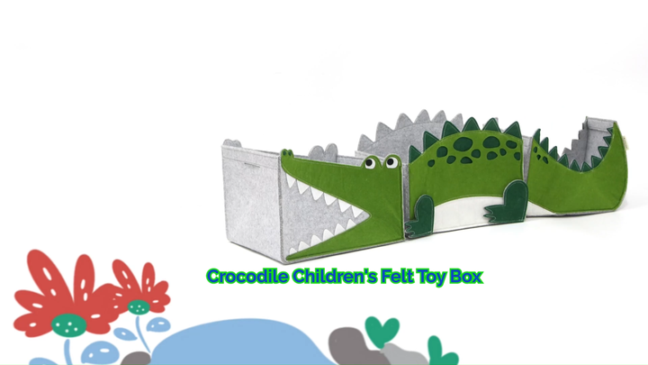 Kids Toy Clothing Magazine Newspaper Crocodile Foldable Felt Storage ...
