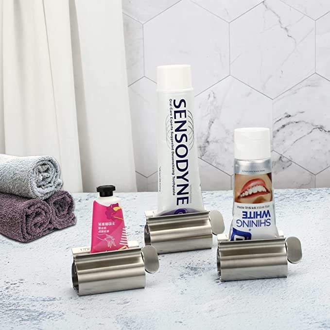 Stainless Steel Toothpaste Tube Squeezer Toothpaste Squeezer Rollers ...
