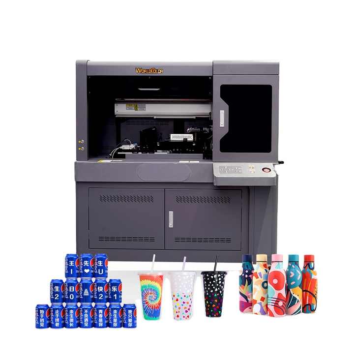 360 Degree Rotary UV Inkjet Cylinder Printer for Wine Bottles