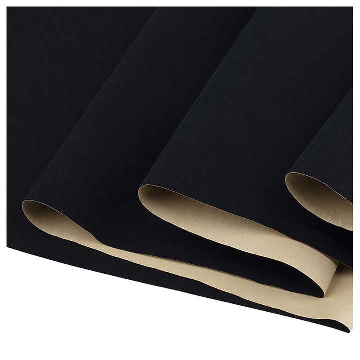 Hot Sale DIY Self Adhesive Paper - Black Velvet Flocked Fabric