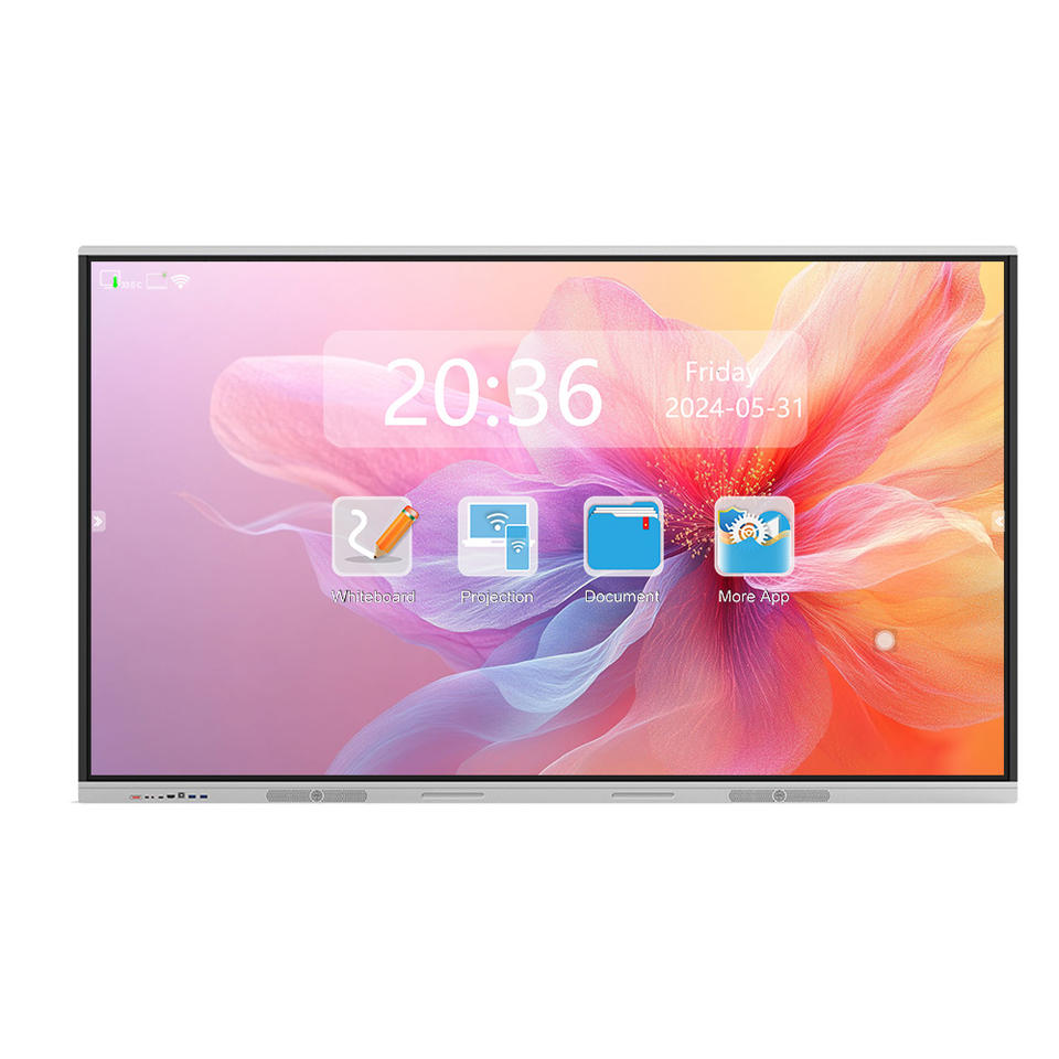 75 Inch Dual-System 4K Interactive Whiteboard Educational IR Multi ...