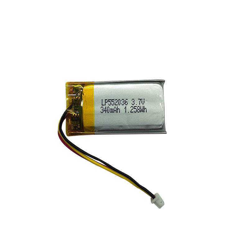 EWT Solid State Rechargeable Battery LP552036 3.7V 340mAh LiCoO2 ...