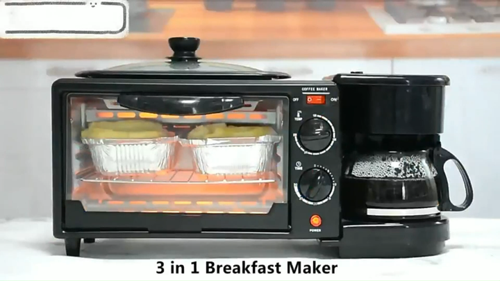 Multifunction Breakfast Maker - Efficient 3-in-1 Machine