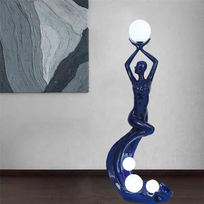 JYLIGHTNG Modern Luxury Design Humanoid Art Sculpture Floor Lamp