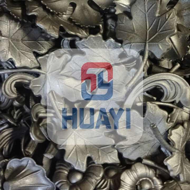 Classic Wrought Iron Leaf Design Inserts Cast Iron Frame for Outdoor ...