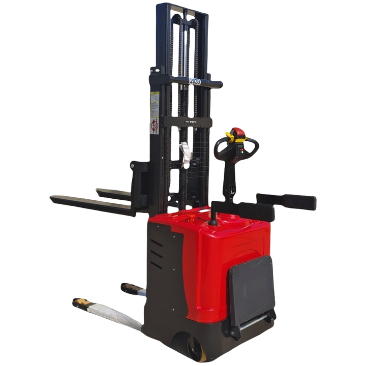 Full Electric Walkie Stacker 1.2T Electric Pallet Stackers Stand on ...