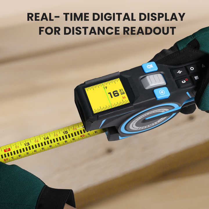 Mileseey DTX10 Laser Tape Distance Meter 3-in-1 Digital Tape Measure with 2.0 inch IPS Display ...