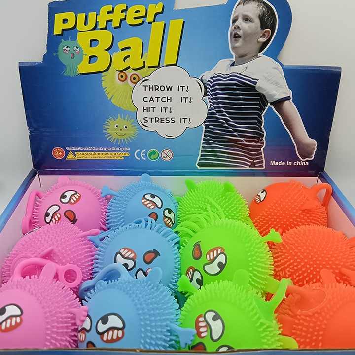 Cute Cartoon Emoticon Decompress Toy Funny Flashing Led Light Up Tpr ...