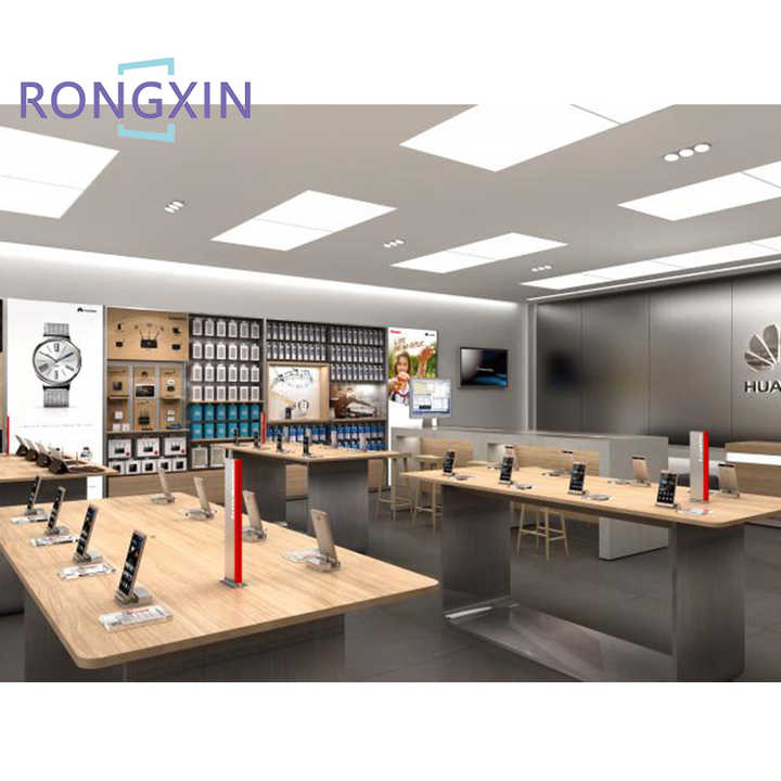 Customized Wooden Mobile Phone Shop Interior Design for CellPhone Store ...