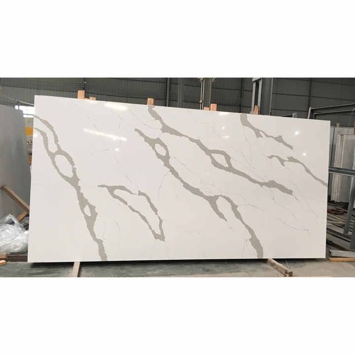 Calcutta Calcatta Calacatta Quartz Slab for Kitchen Countertops