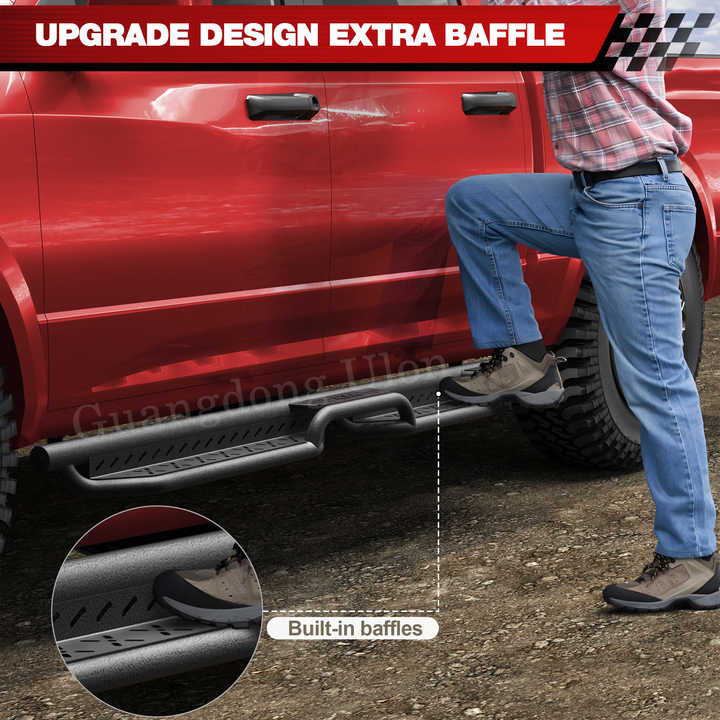 Running Boards Two Stairs Drop Side Steps for 2009-2018 Ram 1500 Crew ...