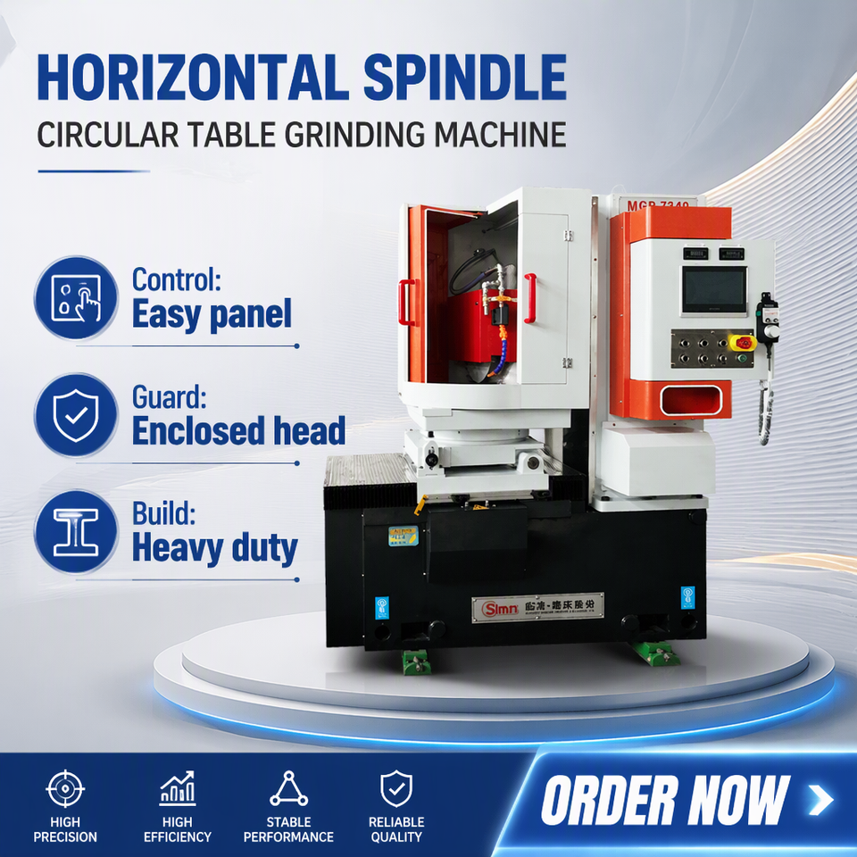 CNC Horizontal Spindle Round Table Grinder for Saw Blade Valve Plate ...