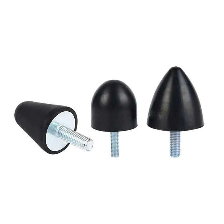 High Quality M6 M8 M10 Male Thread Cone Rubber Bump Stop Conical Vibration Damper Rubber Buffer ...