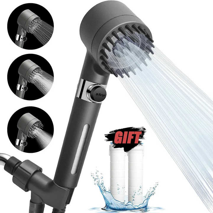 Customized Powerful Pressurized Hand Shower Negative Ion Filter Spray ...
