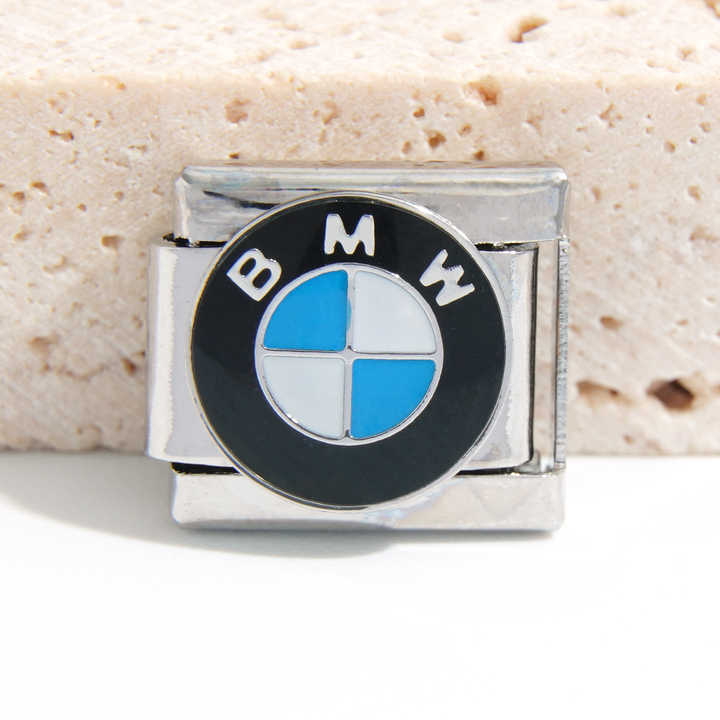2024 New Car Logo Italian Charms Stainless Steel Silver Auto Logos ...