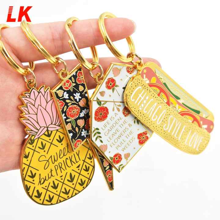 Cheap Custom Hard Enamel Logo Tropic Fruit Shaped Gold Metal Gift ...