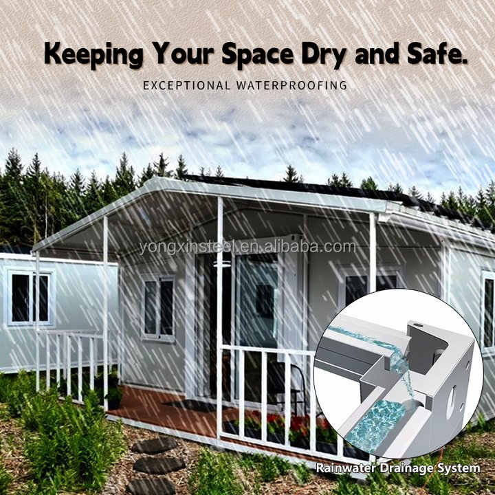 Modular 2-3 Bedroom Container Home High Quality Weatherproof Design ...