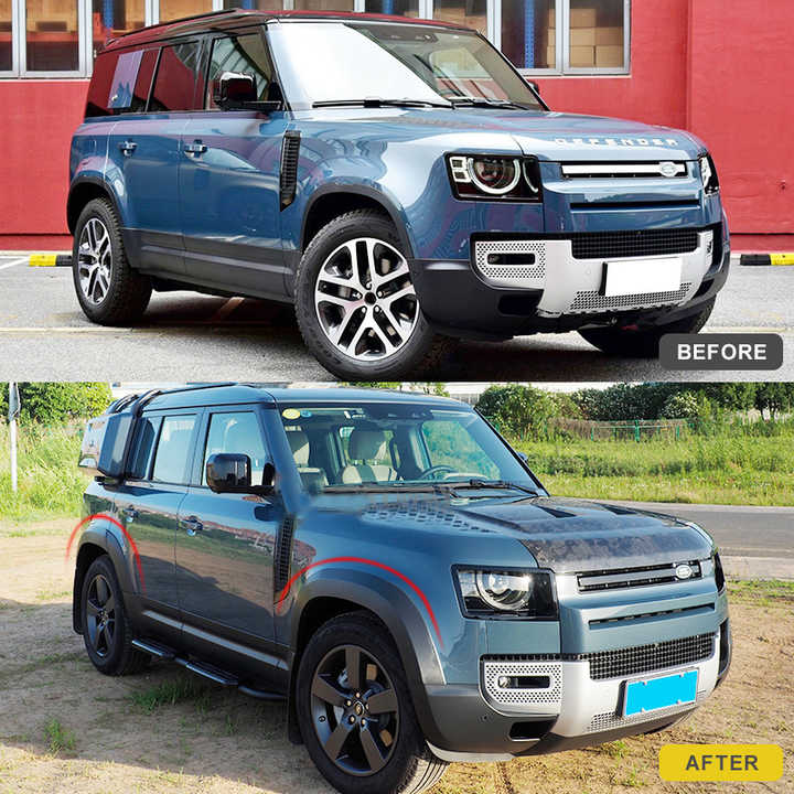 For Land Rover Defender 110 Wheel Eyebrow Arch Trim Lips Wheel Arch ...