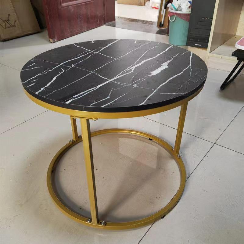 Versatile Coffee Table - Modern Metal Freestanding Cubby Shelf