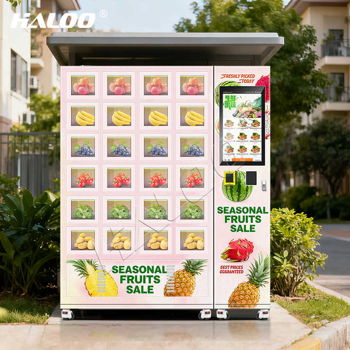 Farmer Food Smart Locker Vending Machine Refrigerated Fruit Locker with ...