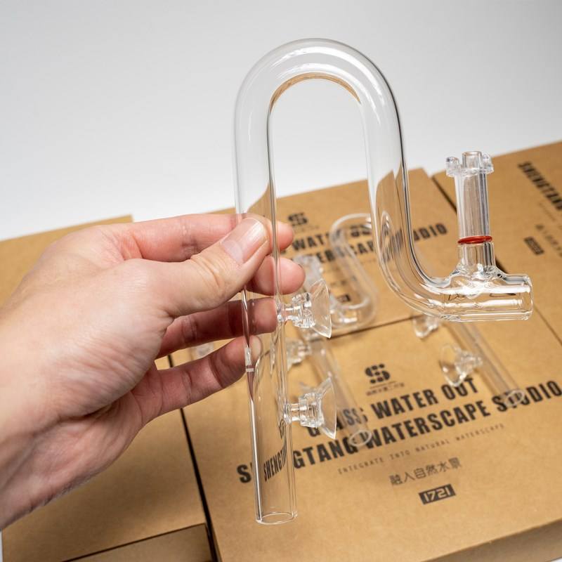 13mm/17mm Full Glass Aquarium Fish Tank Inlet and Outlet Kit Lily Pipe ...