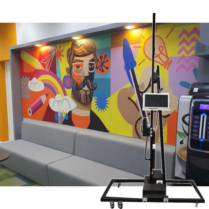 5 Colors 3d Wall Inkjet Printer for Wall Mural DX7 Nozzle Outdoor ...