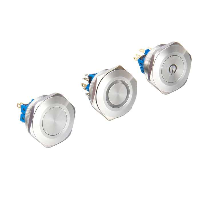 HS metal push button symbol can be customized LAS1GQ 30mm 1NO1NC dot ...
