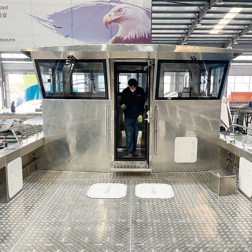 11m/36ft Aluminum V Bottom Open Sea Barge Work Cargo Ship Boat ...