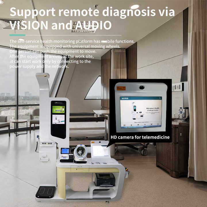 Telemedicine Devices Kit - Interactive Touch Screen Kiosk