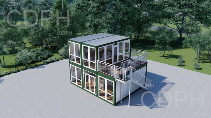 Two Story Container Office Building - Fast Install & Modern