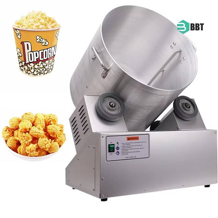 Industrial Popcorn Breading Machine Semi-auto Seasoning Coating Mixer ...