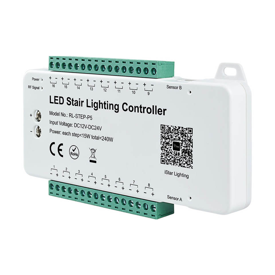 RL-STEP-P5 Stair Lighting Controller - 16 Channels DC12-24V