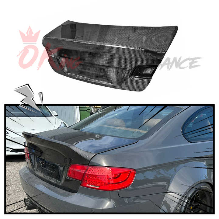 E92 High Kick Carbon Fiber Rear Trunk for BMW 3 Series E92 2007-2013 ...