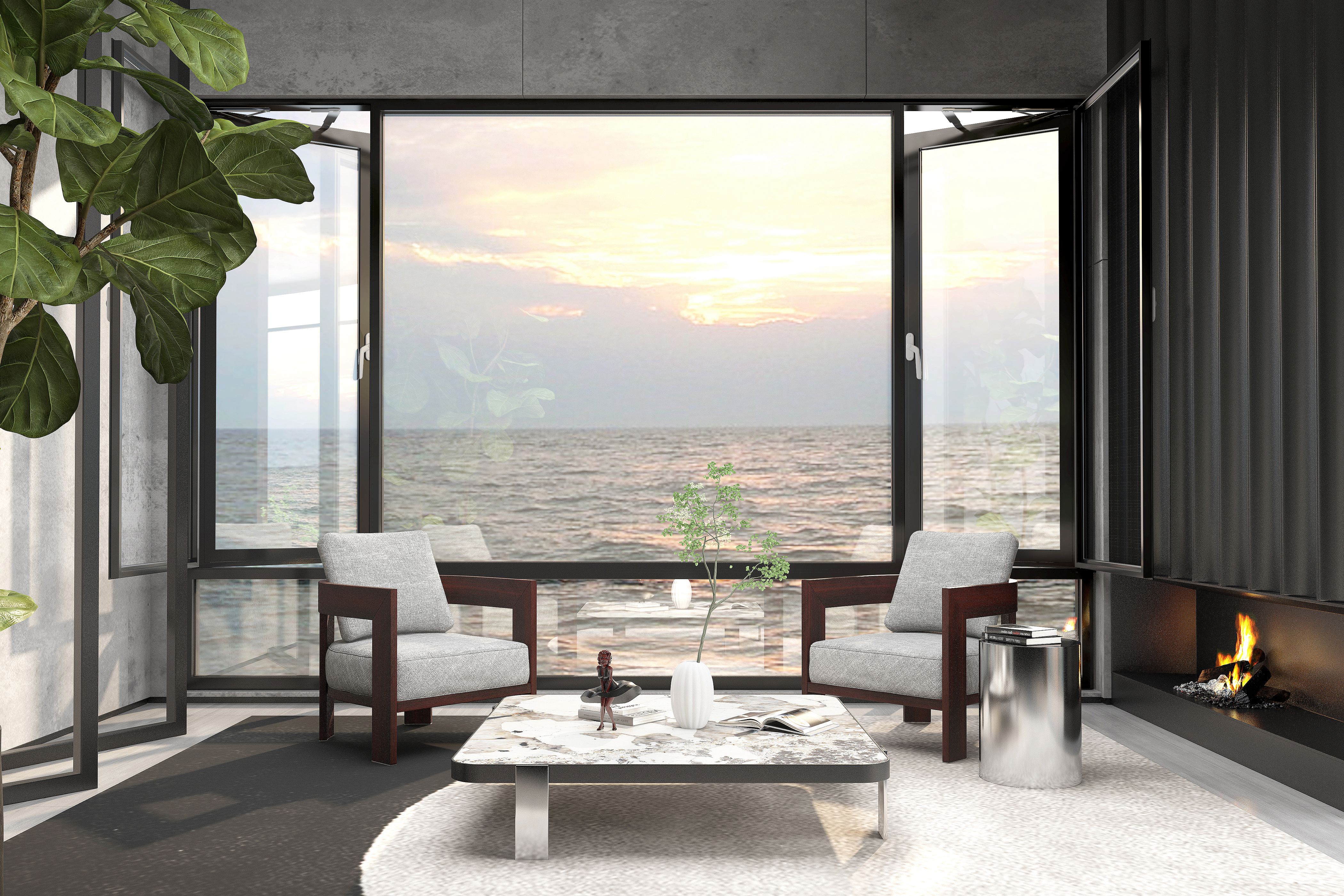 China Customized Aluminum Double Braced Swing Window Suppliers ...