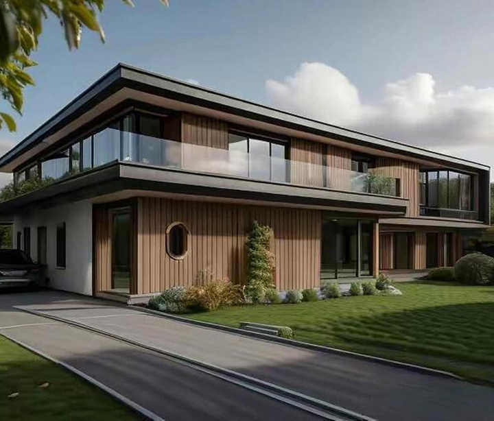 Customized Modern Design Prefabricated Steel Framing Villa Home Fast ...