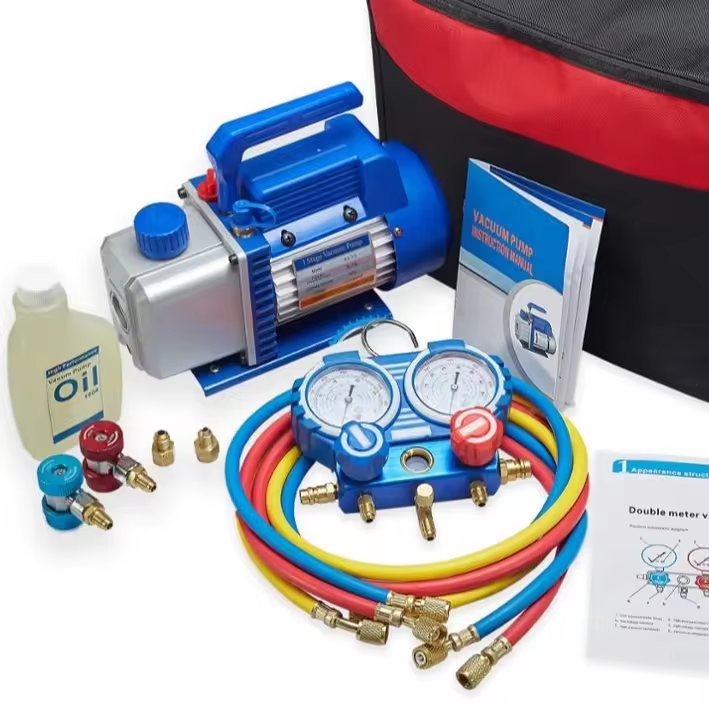 HVAC Air Conditioner Portable Refrigerant gas recovery recycling ...