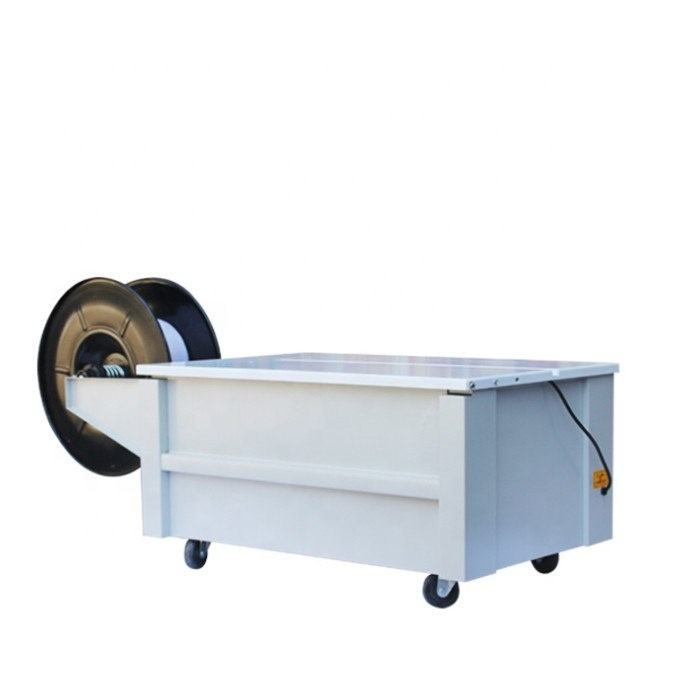 Semi Automatic Strapping Machine Low Table for Large Heavy Carton Box ...
