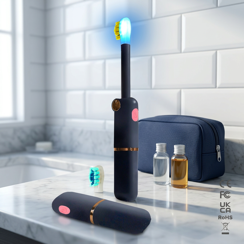 Portable Travel Sonic Electric Toothbrush Customized Waterproof IPX5 ...