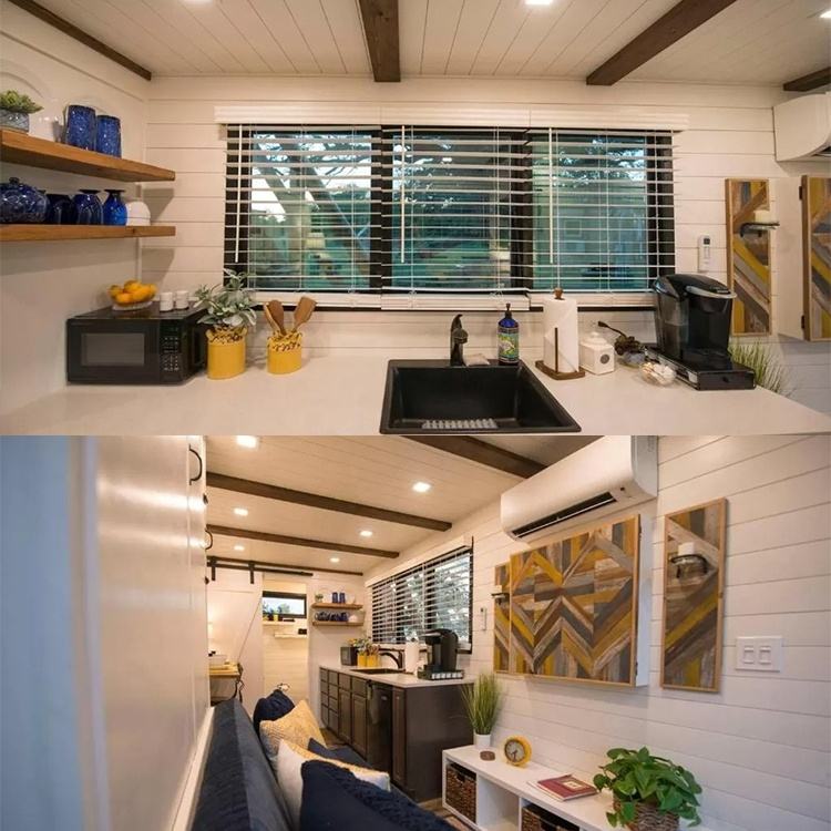 Quacent Luxury Modern Tiny Wooden Prefab House 2階建てコンテナプレハブ住宅建物キャビンホテル ...