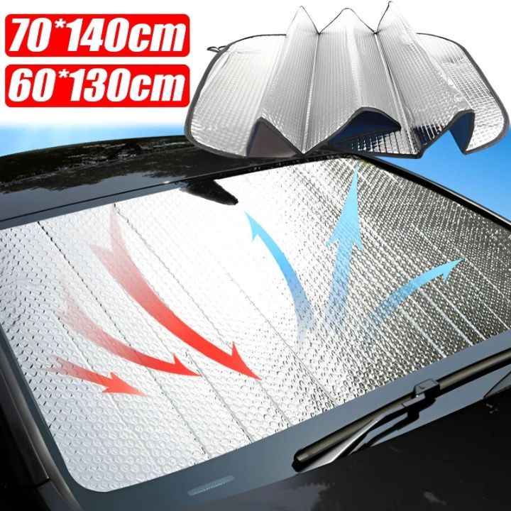 Wholesale Universal Car Front Windshield Sun Shade Double Silver Bubble ...
