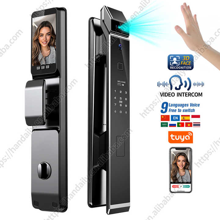 Smart 3D Face Recognition Lock with Tuya App & Video Call